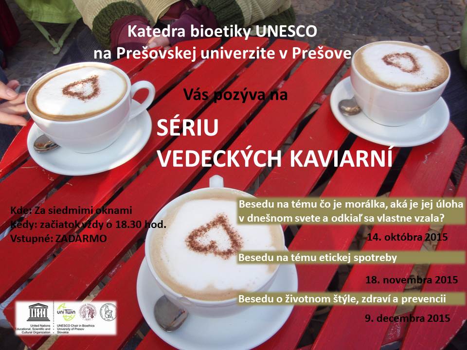 Vedecké kaviarne | University of Presov